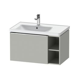 Duravit Waschtischunterschrank D-Neo 78,4x45,2cm, 1 A, Beck. li, chr/Beton ma (DE4258010070000)