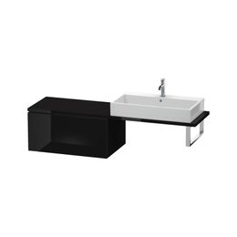 Duravit Unterschrank L-Cube 82x54,7cm, sw hgl, f&uuml;r Konsole, 1 Auszug (LC583404040)