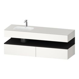 Duravit Einbauwaschtisch-M&ouml;bel-Set Qatego 160x50x60cm, Kon-WTU, B l, gra m/we matt (QA4795080840000)
