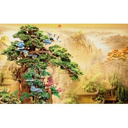 Fototapete papermoon "Kultur", bunt, B:4m L:2,6m, Vlies, Tapeten
