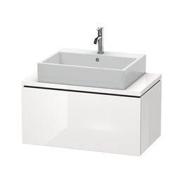 Duravit Waschtischunterschrank Compact L-Cube 82x47,7cm, we. hgl, f Konsole, 1 Auszug (LC580202222)