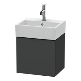 Duravit Waschtischunterschrank L-Cube 43,4x34,1x40cm, wandh&auml;ngend, T&uuml;r li, graph ma (LC6245L4949)