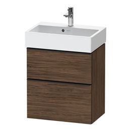 Duravit Waschtischunterschrank D-Neo Compact 58,4x37,2xcm, 1 Kast, 1 A, sw/Nuss dkl. (DE43290BD210000)