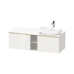 Duravit Waschtischunterschrank D-Neo 140x55cm, 2 A, 1 Pl, B R, g pol/wei&szlig; hgl (DE4950R34220000)