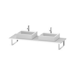 Duravit Konsole L-Cube 80-200x55cm, 2 A., St&auml;r 3cm, we. matt (LC107C08484)