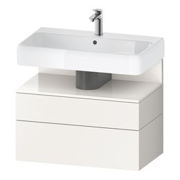 Duravit Waschtischunterschrank Qatego 79x47x59cm, w hgl/we m, 1 Kast, 1 Ausz. (QA4394022840000)