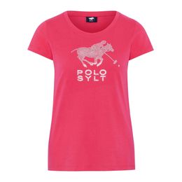 POLO SYLT T-Shirt Damen Gr&ouml;&szlig;e L himbeer / silber