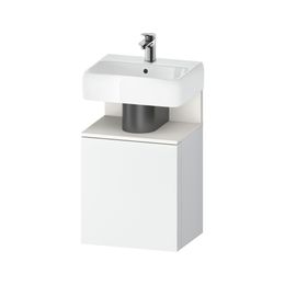Duravit Waschtischunterschrank Qatego 44x35x64,5cm, 1 T, T re, we matt/wei&szlig; ma (QA4076R84180000)