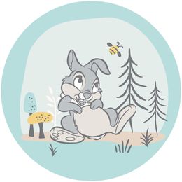 Fototapete Komar "Vlies selbstklebend - Bambi Thumper - Gr&ouml;&szlig;e 125 x 125 cm", gelb (schwarz, braun, gelb), B:125m L:125m, Vlies, Tapeten, Kinderzimmer
