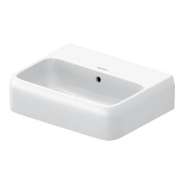 Duravit Handwaschbecken Qatego 45x35cm, o HL, m &Uuml;L, Hahnloch, we hgl (0746450060)