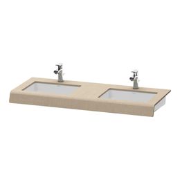 Duravit Waschtisch-Konsole DuraStyle 80-200x55x10cm, 2 Ausschnitte, leinen (DS829C07575)