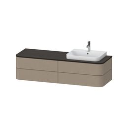 Duravit Waschtischunterschrank Happy D.2 Plus 160x55cm, f K, 4 La, f M&ouml;belwaschtisch, re, lei (HP4963R7575)