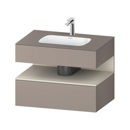 Duravit Einbauwaschtisch-M&ouml;bel-Set Qatego 80x55x60cm, T m/ba m, Kon-WTU, Nischenb (QA4785083430010)