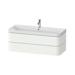 Duravit M&ouml;belwaschtisch Happy D.2 Plus 117,5x49cm, 2 Schubk., 1 HL, we matt (HP4349O84840000)