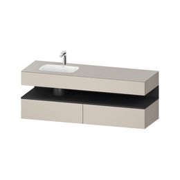 Duravit Einbauwaschtisch-M&ouml;bel-Set Qatego 160x50x60cm, Kon-WTU, B l, gra m/tau ma (QA4795049910000)