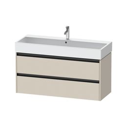 Duravit Waschtischunterschrank Ketho.2 118,4x46cm, Tau matt, 2 Schub., wandh&auml;ngend (K25279083830000)