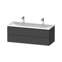 Duravit M&ouml;bel-Set L-Cube 120x48x48cm, m 2 HL, 2 Schub., graph ma (LC6954O49490000)