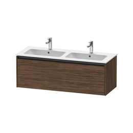 Duravit Waschtischunterschrank Ketho.2 128x48x44cm, 1 Ausz., wandh&auml;ngend, Nussb dkl. (K25066021210000)