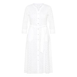 BETTY & CO BETTY & CO Damen Hemdblusenkleid "Damen mit Bindeg&uuml;rtel", wei&szlig;, Gr. 40, Obermaterial: 100% Baumwolle. Futter: 100% Baumwolle, Kleider