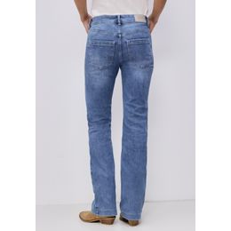 Street One Damen Slim-fit-Jeanslight blau wash, Gr. 30, unifarben, Web, 63% Baumwolle, 25% Polyester, 10% Viskose, 2% Elasthan, Jeans, High Waist
