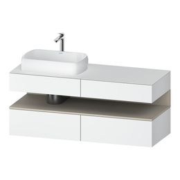 Duravit Waschtischunterschrank Qatego 140x55x60cm, T m/we m, Pl, B l, Nischenb (QA4765083180010)