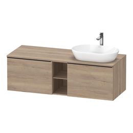 Duravit Waschtischunterschrank D-Neo 140x55cm, 2 A, 1 Pl, B R, sw/Ei marm. (DE4950RBD550000)