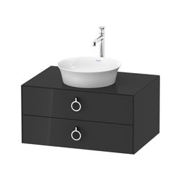 Duravit Waschtischunterschrank White Tulip 80x55cm, gr g, 2 La m Gr., 1 Konsolenpl. (WT49900H1H1)