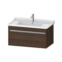 Duravit Waschtischunterschrank Ketho 80x45,5cm, Nussb dkl., 1 Ausz., wandh&auml;ngend (KT666402121)