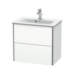 Duravit Waschtischunterschrank Compact XSquare 61x38,8cm, we matt, 2 Schubk., wandh&auml;ngend (XS416508484)