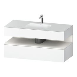 Duravit Einbauwaschtisch-M&ouml;bel-Set Qatego 120x55x60cm, w m/we ma, Konsolen-Waschtischunterbau (QA4787084180000)