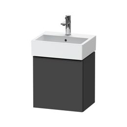 Duravit Waschtischunterschrank D-Neo 43,4x32,2x44cm, 1 T&uuml;r, An L, sw/Grap ma (DE4217LBD490000)