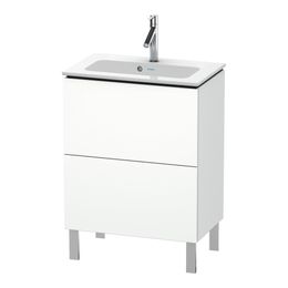 Duravit Waschtischunterschrank Compact L-Cube 62x39,1cm, we. matt, 2 Ausz&uuml;ge, stehend (LC667308484)