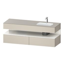 Duravit Einbauwaschtisch-M&ouml;bel-Set Qatego 160x50x60cm, Kon-WTU, B r, w g/tau matt (QA4796022830000)