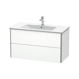 Duravit Waschtischunterschrank XSquare 101x47,8cm, we matt, 2 Schubk., wandh&auml;ngend (XS417308484)