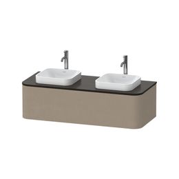 Duravit Waschtischunterschrank Happy D.2 Plus 130x55cm, f&uuml;r Konsole, 1 Auszug, leinen (HP4943B7575)