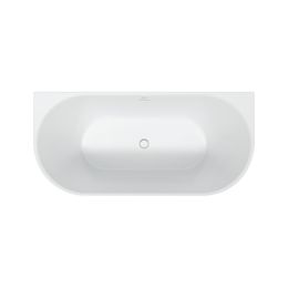 Duravit Badewanne oval DuraSenja 150x75x58,5cm, w, Vorw., RS 2, m FG+A&Uuml;L (700578000000000)