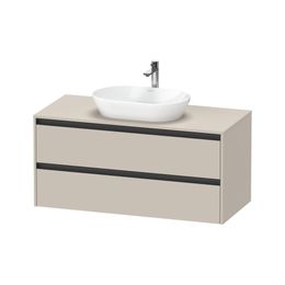 Duravit Waschtischunterschrank Ketho.2 120x55cm, T m, Pl m 1 Ausschn, wandh&auml;ngend (K24897091910000)