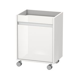 Duravit Rollcontainer Ketho 50x36x67cm, T&uuml;r rechts, wei&szlig; hochglanz (KT2530R2222)