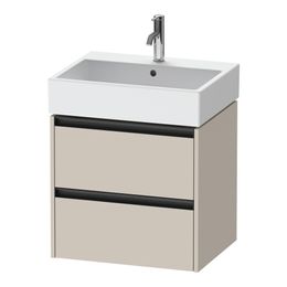 Duravit Waschtischunterschrank Ketho.2 58,4x46cm, Tau ma, 2 Schub., wandh&auml;ngend (K25275091910000)