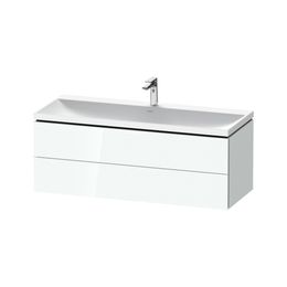 Duravit M&ouml;bel-Set L-Cube 120x48x48cm, m Hahnl., we. hgl, 2 Schub. (LC6953O85850000)