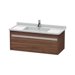 Duravit Waschtischunterschrank Ketho 100x45,5cm, Nussb dkl., 1 Ausz., wandh&auml;ngend (KT666502121)