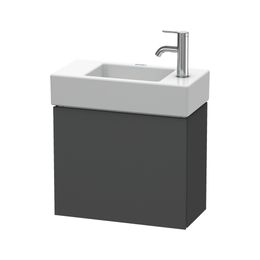 Duravit Waschtischunterschrank L-Cube 48x24x40cm, wandh&auml;ngend, T&uuml;r re, graphit matt (LC6246R4949)