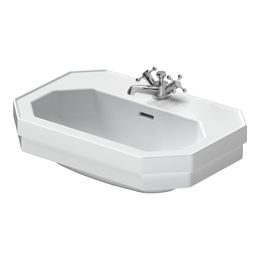 Duravit Waschtisch 1930 60x41cm, we., m Hahnl., &Uuml;L, Hahnlochbank (0438600000)