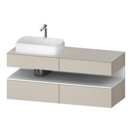 Duravit Waschtischunterschrank Qatego 140x55x60cm, w m/ta m, Pl, B l, Nischenb (QA4765018910010)