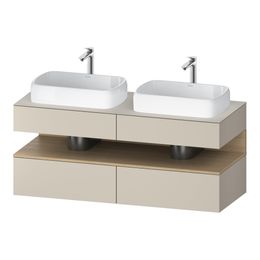 Duravit Waschtischunterschrank Qatego 140x55x60cm, E na/tau m, Pl, B bs, B (QA4767030830010)