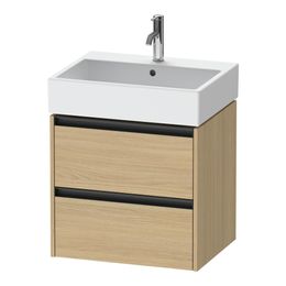 Duravit Waschtischunterschrank Ketho.2 58,4x46cm, Ei Nat, 2 Schub., wandh&auml;ngend (K25275030300000)