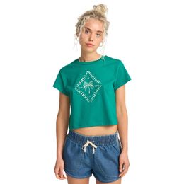 Billabong Damen T-Shirt "Check Me In", gr&uuml;n, Gr. L, Obermaterial: 100% Baumwolle., Shirts