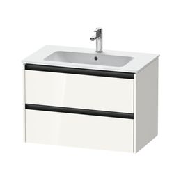 Duravit Waschtischunterschrank Ketho.2 81x48cm, we. hgl, 2 Schub., wandh&auml;ngend (K25263022220000)