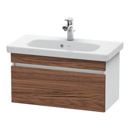 Duravit Waschtischunterschrank Com DuraStyle 73x36,8cm, Nussb dunk./wei&szlig; ma, 1 Auszug (DS639902118)