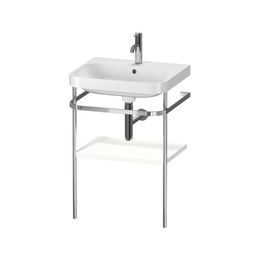 Duravit M&ouml;belwaschtisch-Kombi Happy D.2 Plus 57,5x49cm, 1 HL, we matt, m Konsole (HP4835O8484)